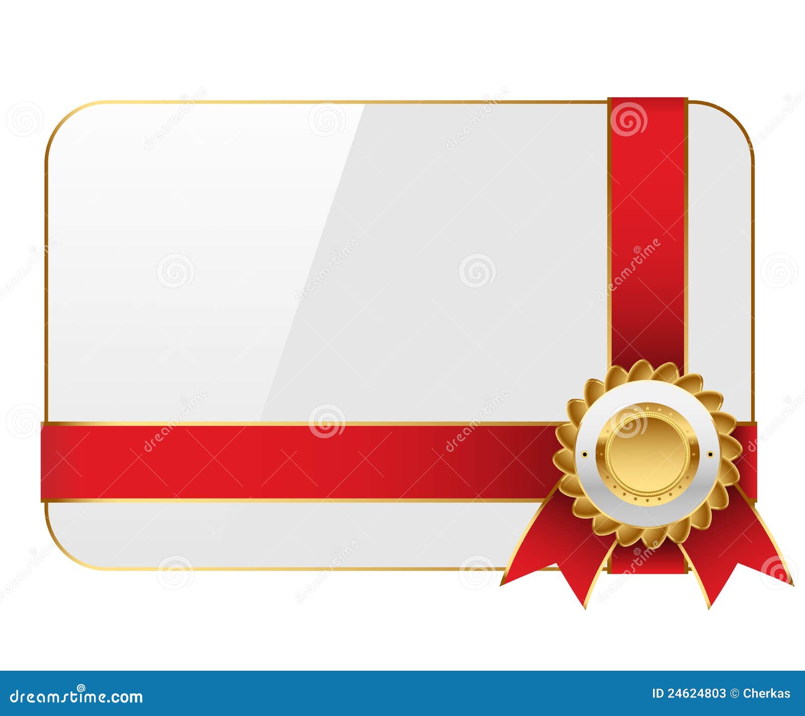 Cards with ribbons stock vector. Illustration of abstract - 24624803