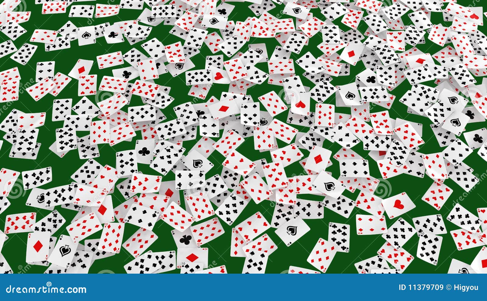 Cards on the Table stock illustration. Illustration of luck - 11379709