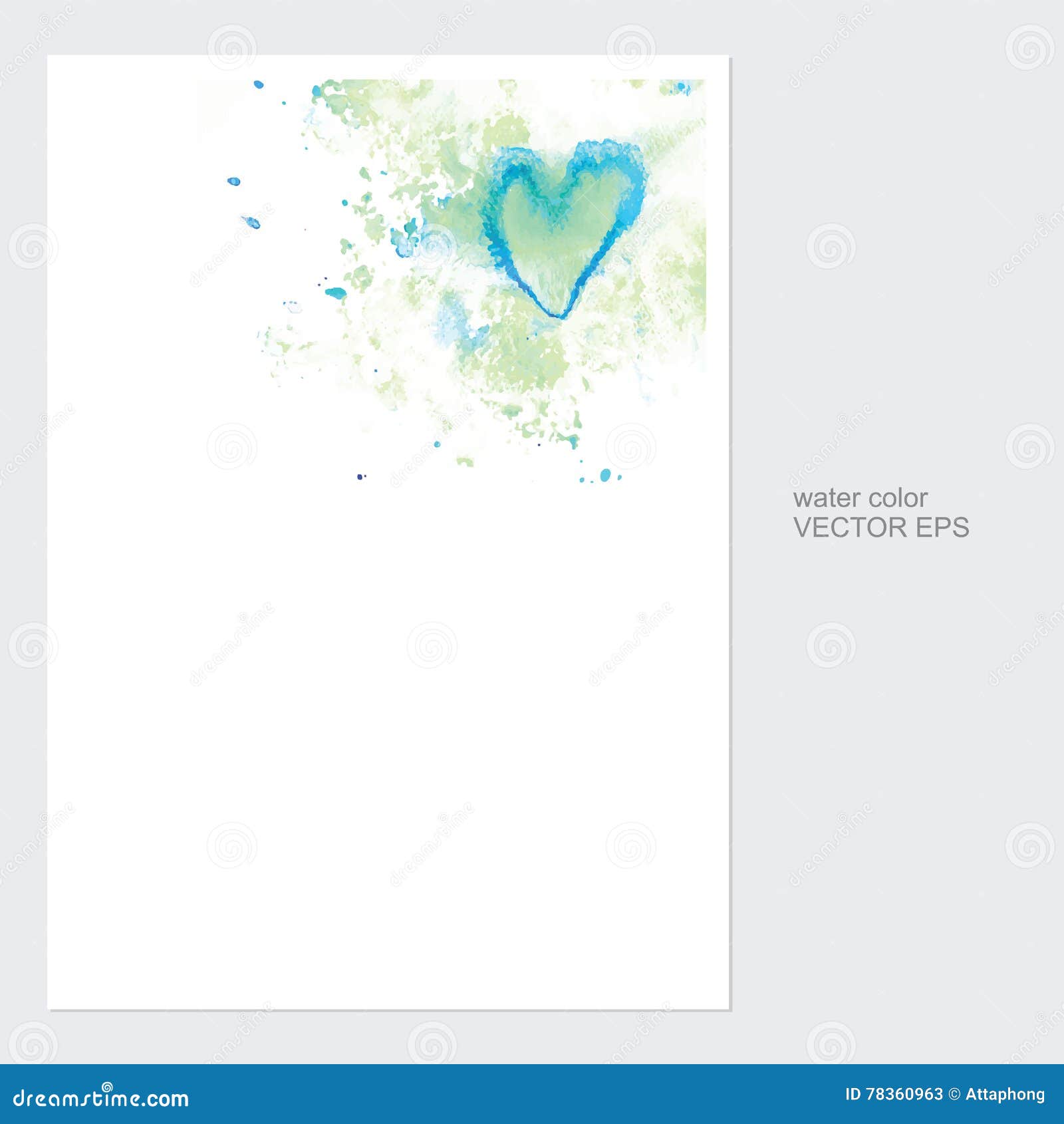 Cards with Watercolor Design Vector Stock Vector - Illustration of ...