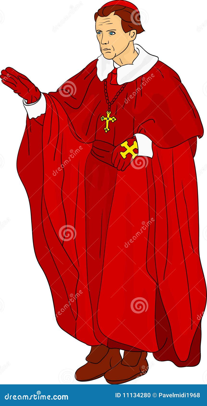 Catholic Cardinal Clipart Outline