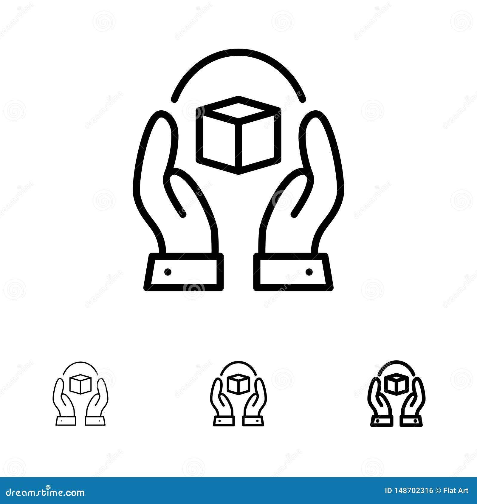 Care, Caring, Handle, Product, Responsibility Bold and Thin Black Line ...