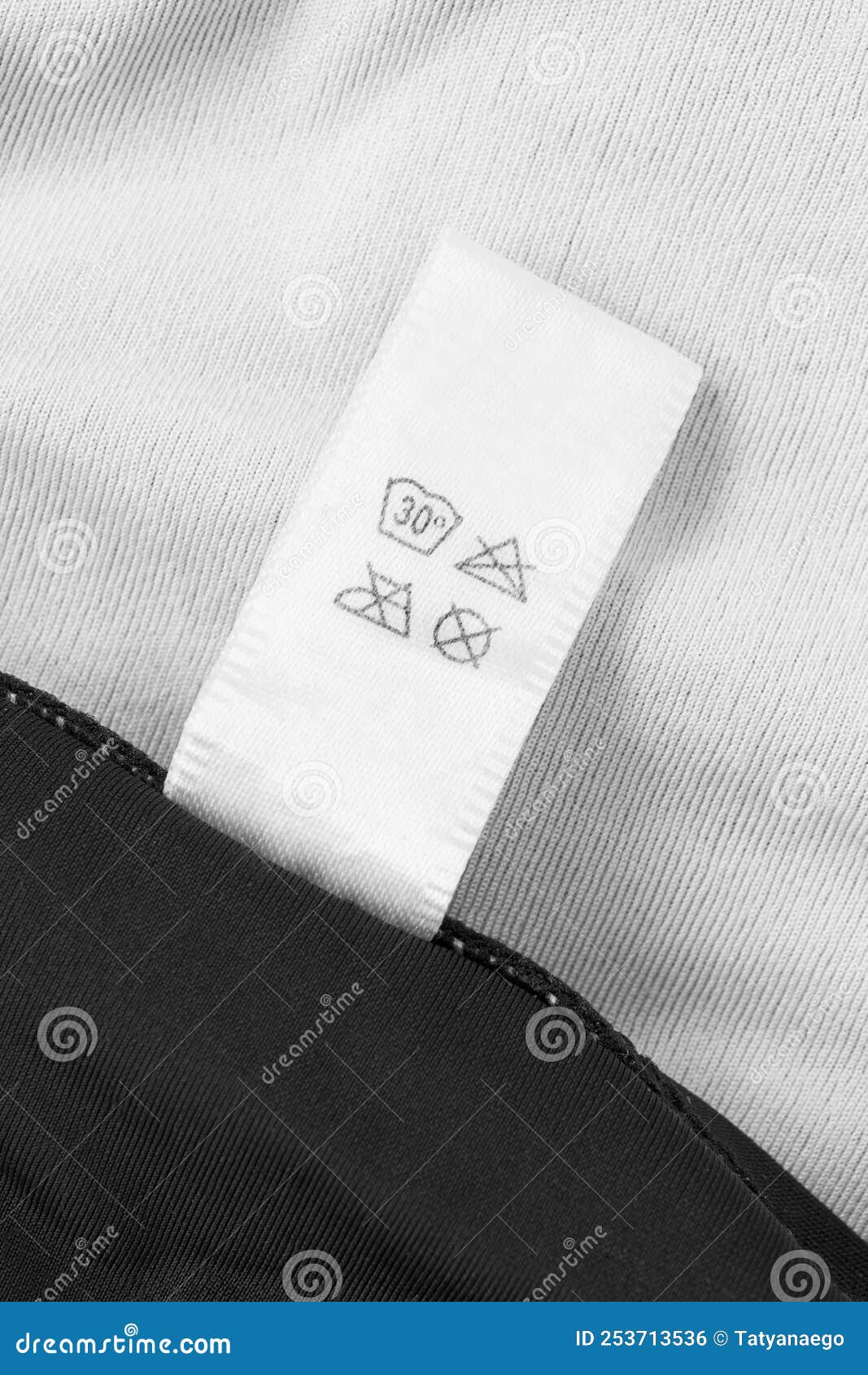 Care clothing label stock photo. Image of washing, instructions - 253713536