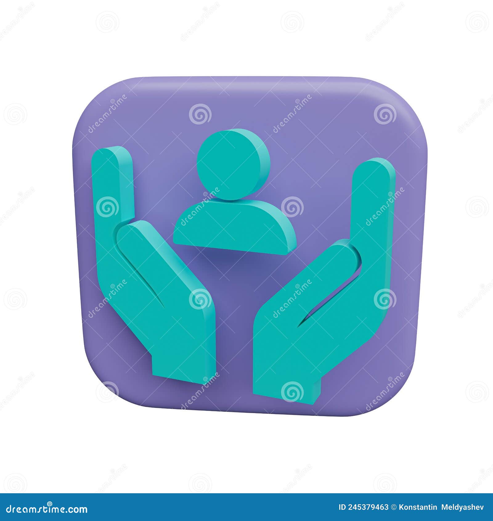 Care Customer Icon, Total Inclusive Service, Lsymbol On White ...