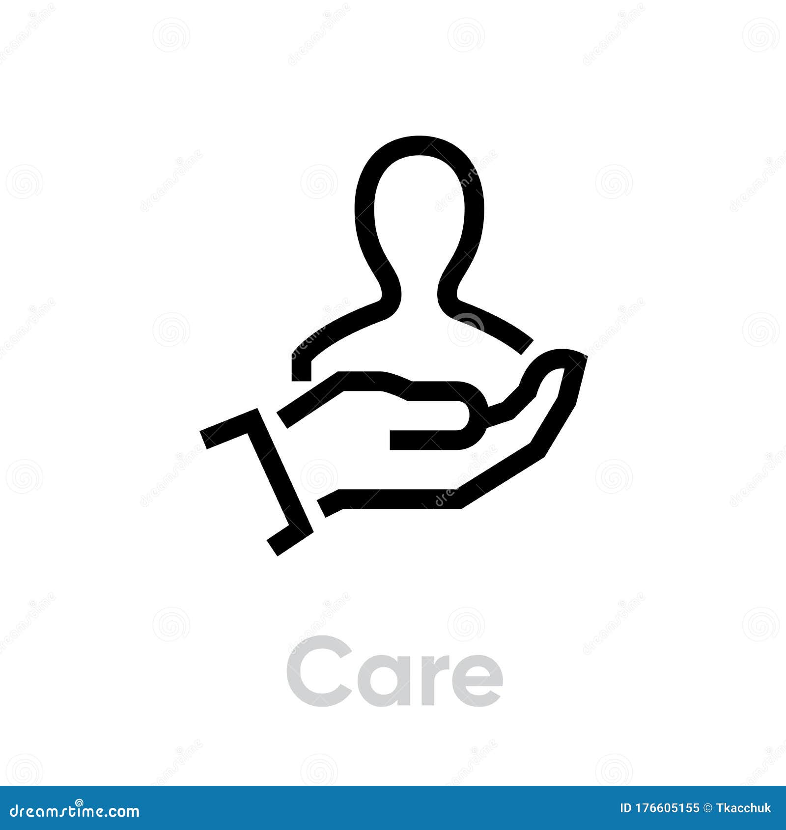 Care Customer Icon, Total Inclusive Service, Lsymbol On White ...