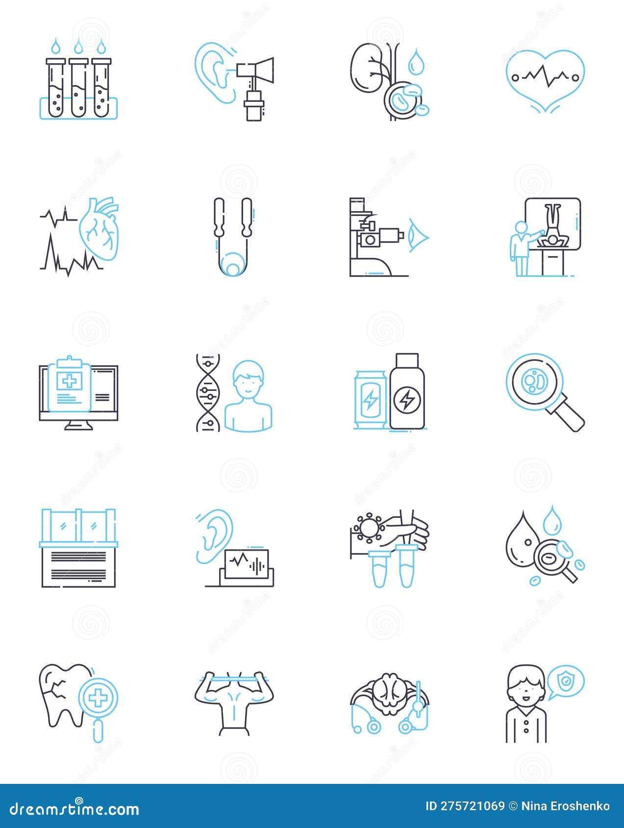 Care Delivery Linear Icons Set. Patient-centered, Compassionate, Timely ...