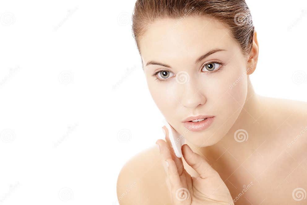 Care of a face stock image. Image of freshness, head - 12064993