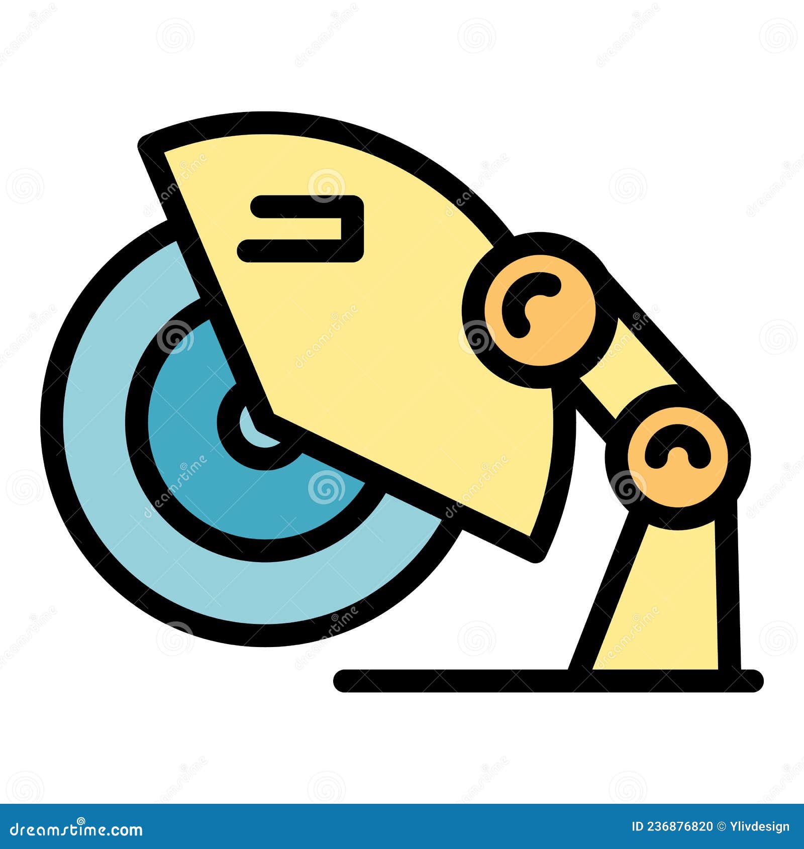Care Grinding Machine Icon Color Outline Vector Stock Vector ...
