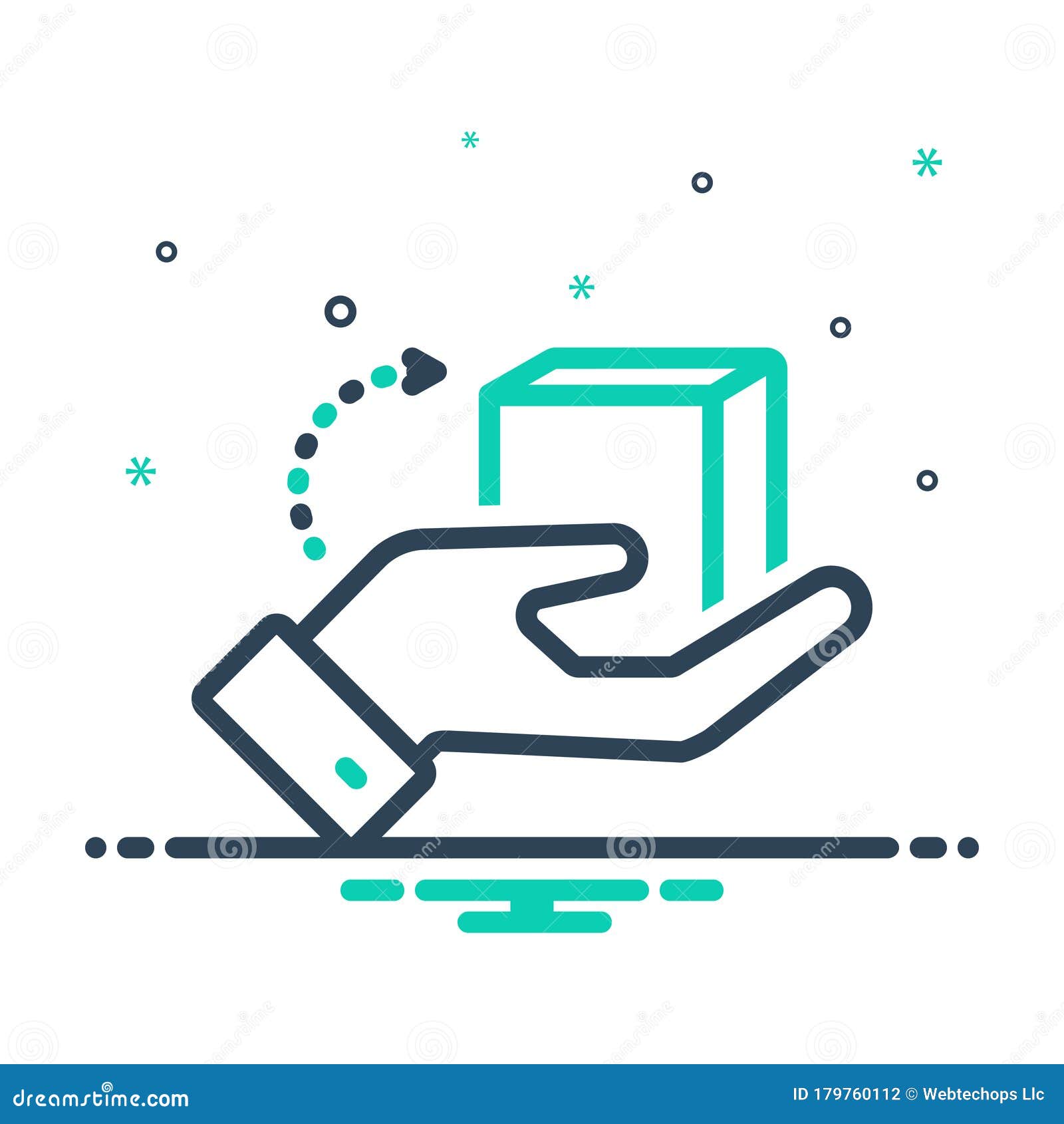 Mix Icon for Care, Responsibility and Safekeeping Stock Vector ...