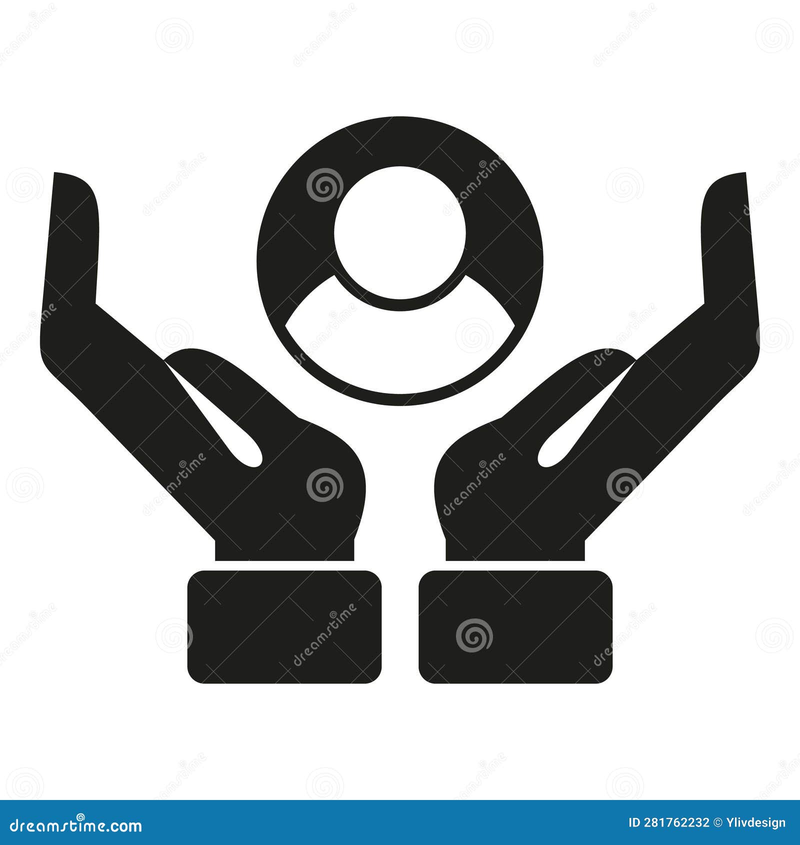 Care Leader Icon Simple Vector. Human People Stock Vector ...