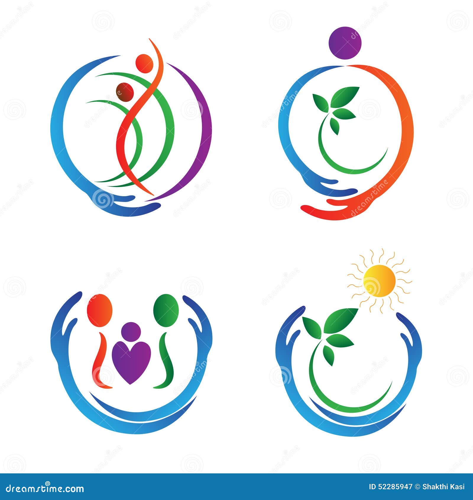 Care logos stock vector. Illustration of symbol, health - 52285947