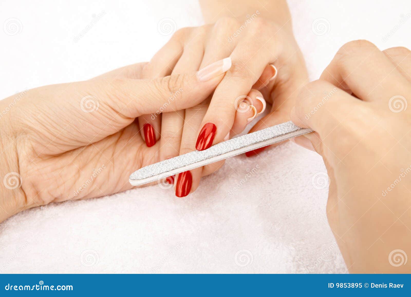 Care of nails stock image. Image of beautiful, beautician - 9853895