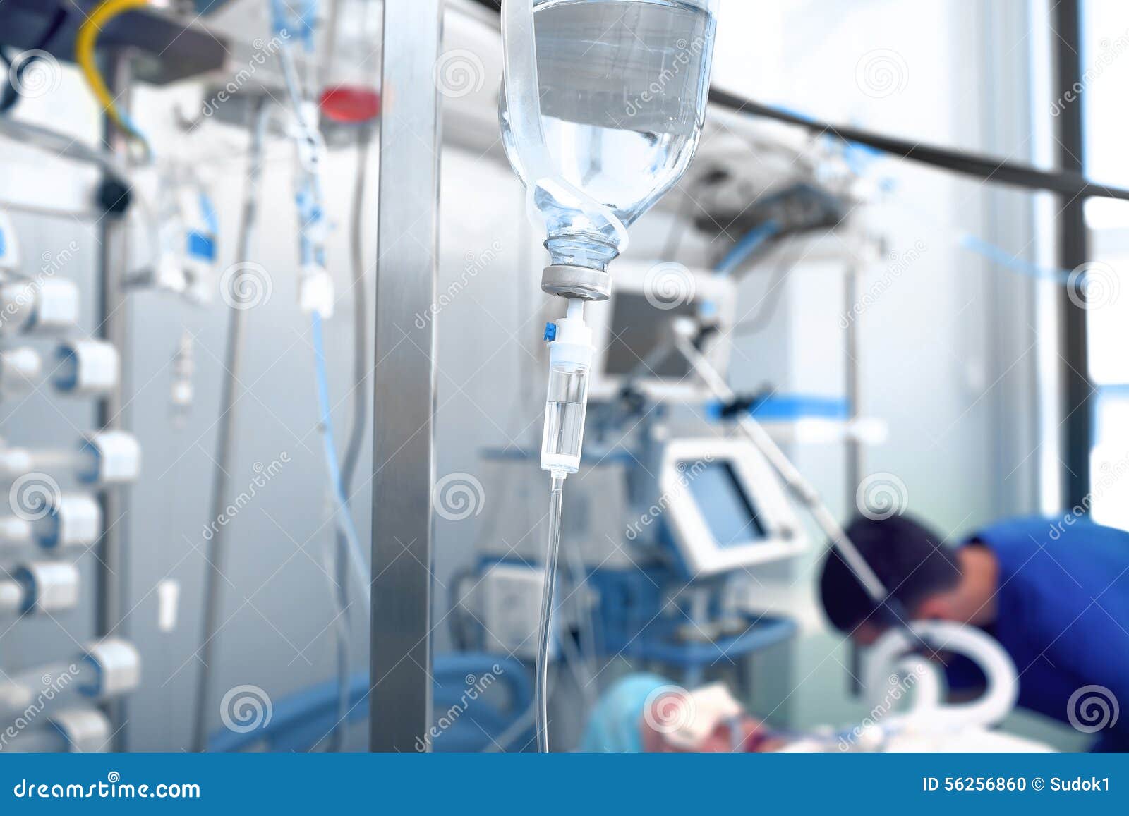 Care for a Patient in the ICU Stock Photo - Image of human, adult: 56256860