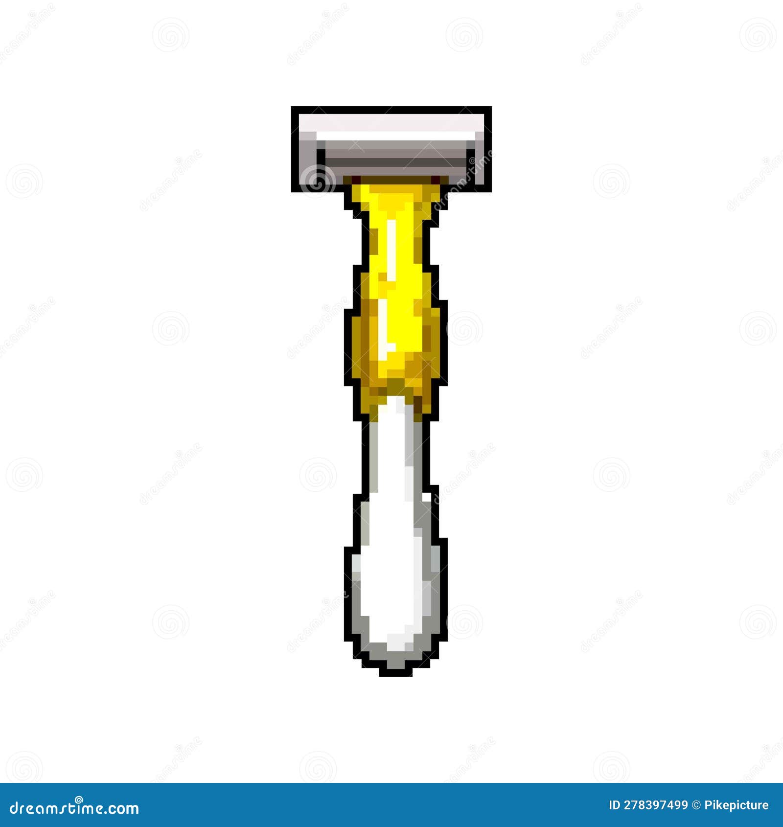 Care Shaver Game Pixel Art Vector Illustration Stock Vector ...