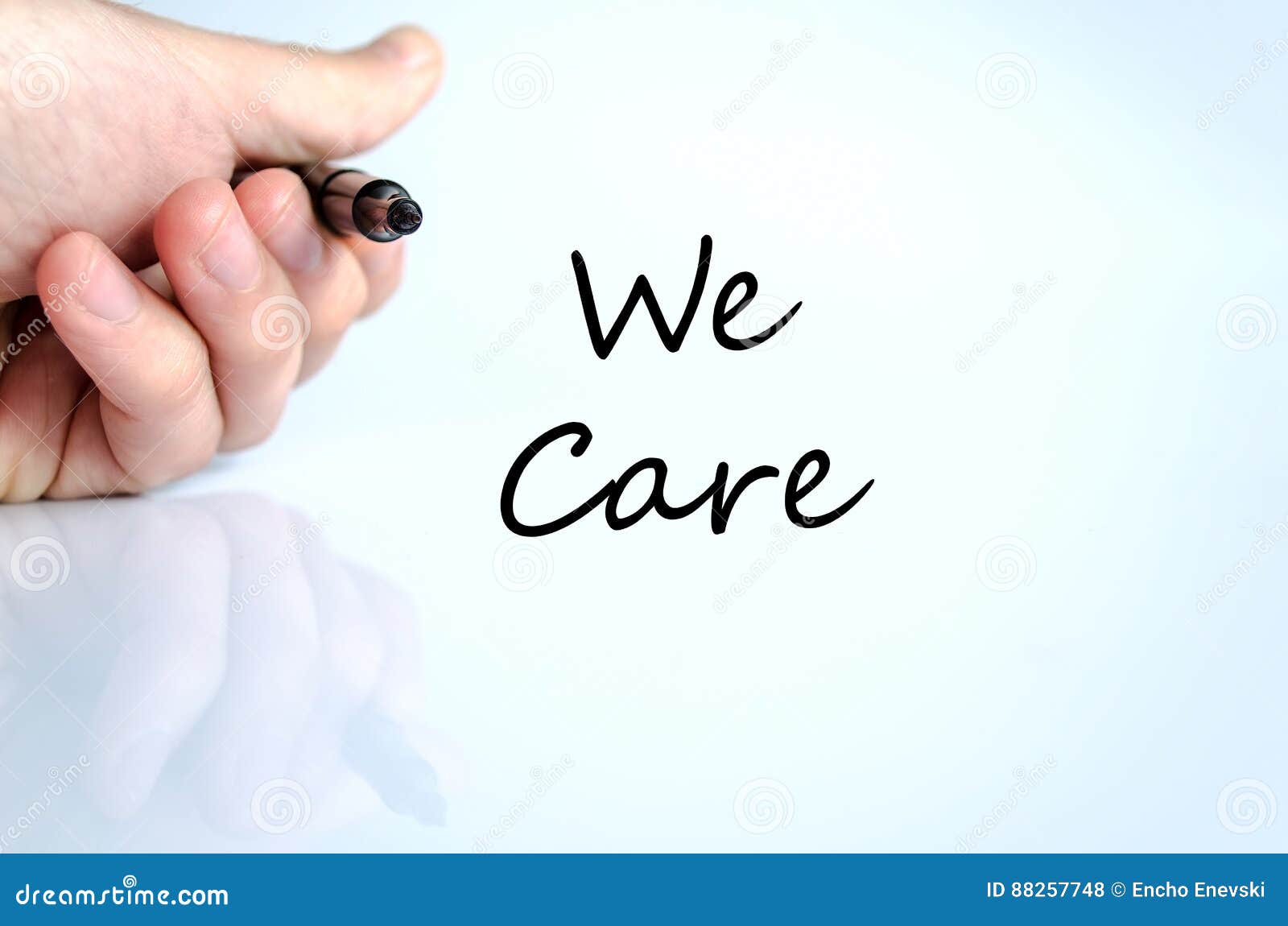 We care text concept stock photo. Image of insurance - 88257748