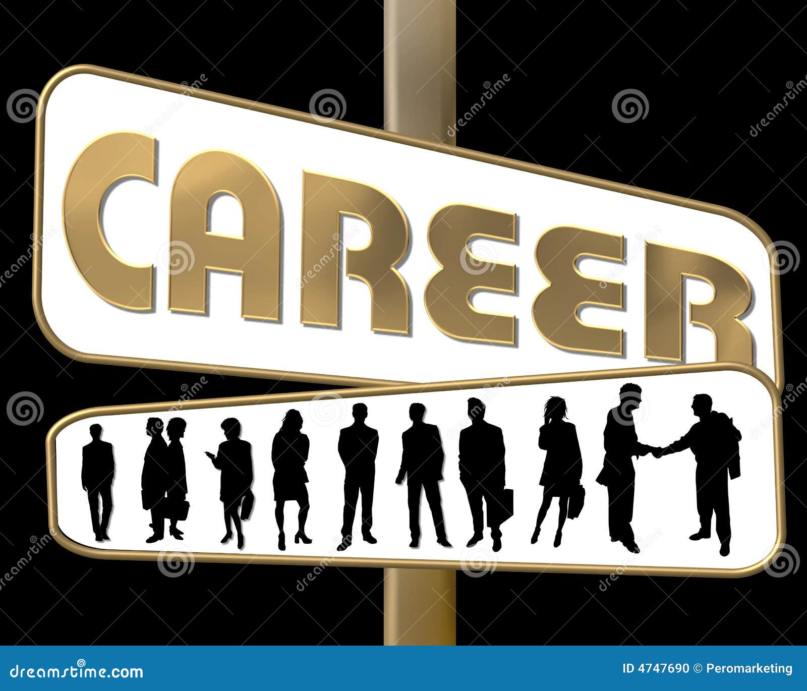 Career stock illustration. Illustration of business, silhouette - 4747690