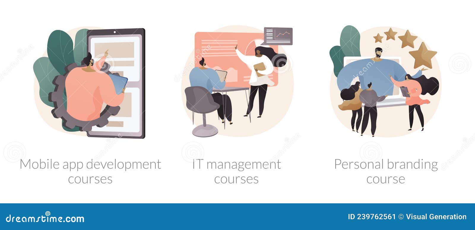 Career in it Abstract Concept Vector Illustrations. Stock Vector ...