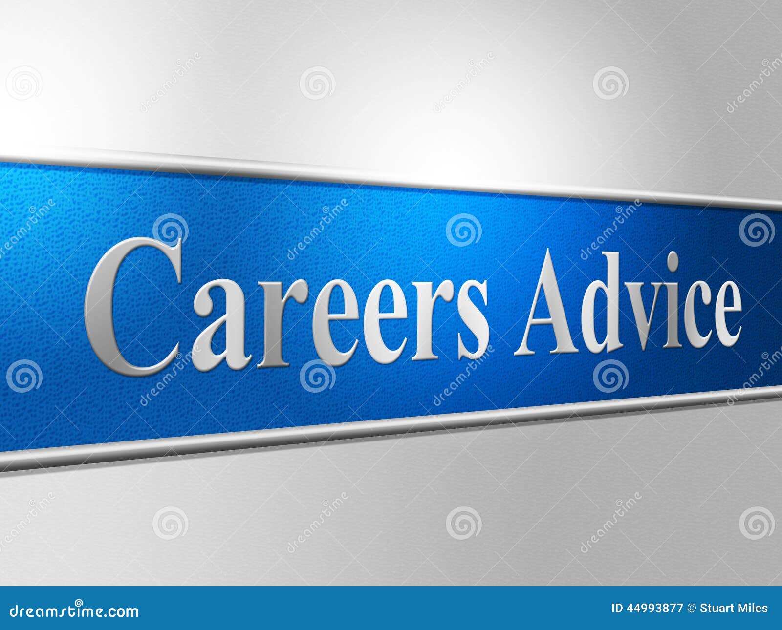 Career Advice Indicates Line of Work and Advisory Stock Illustration ...