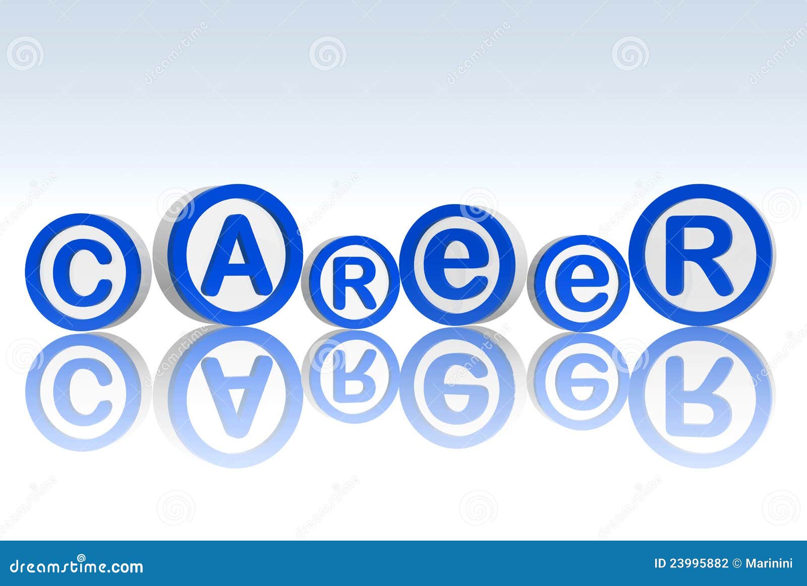 Career in blue circles stock illustration. Illustration of develop ...