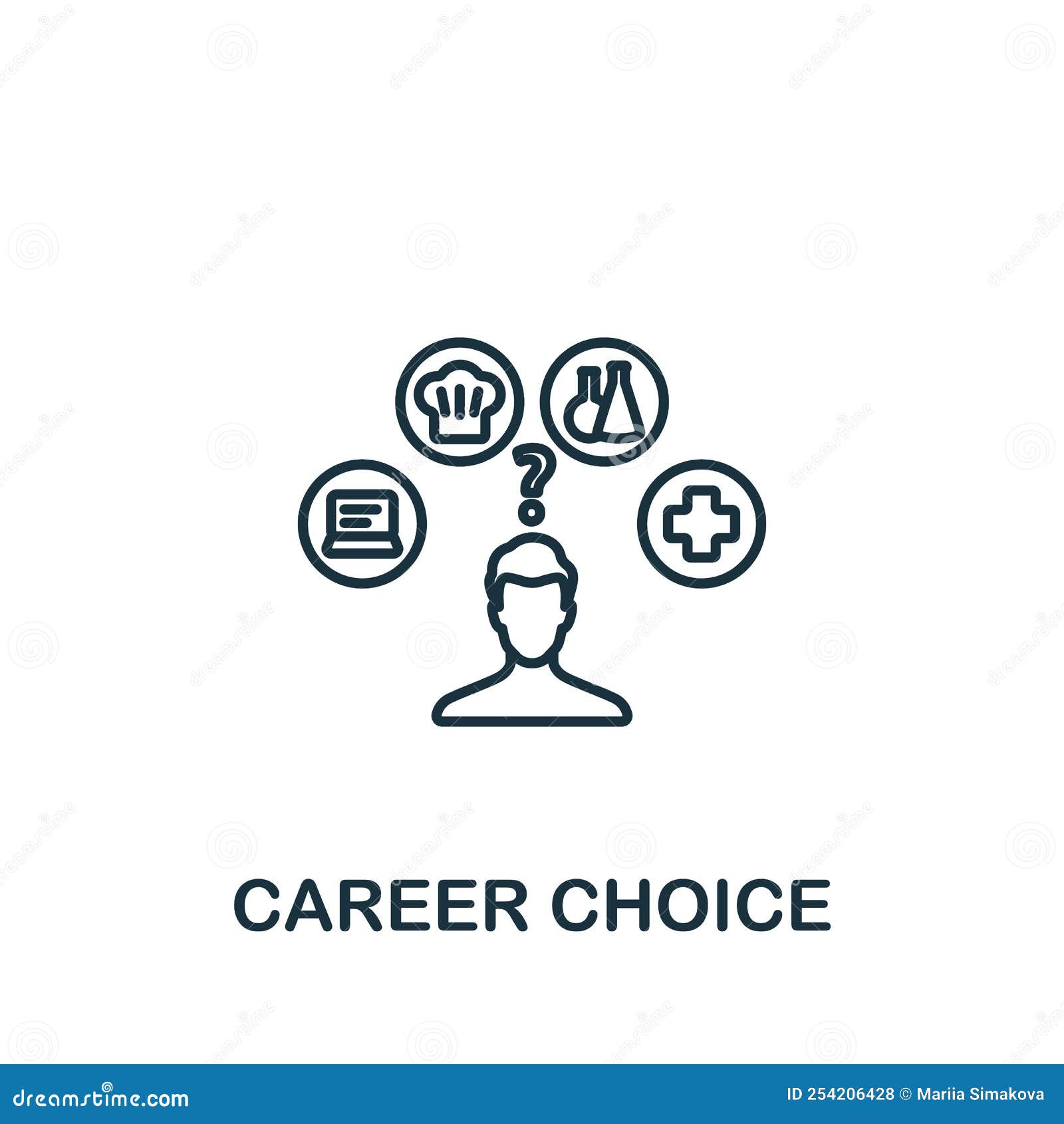 Career Choice Icon. Line Simple Icon for Templates, Web Design and ...