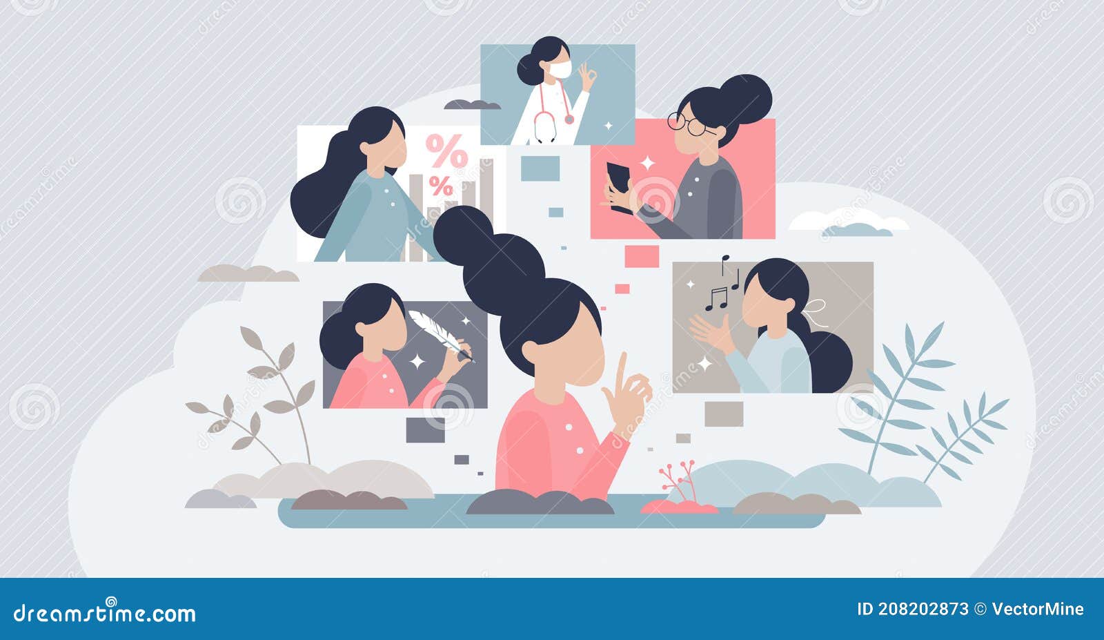 Career Choice with Various Future Occupation Options Tiny Person ...