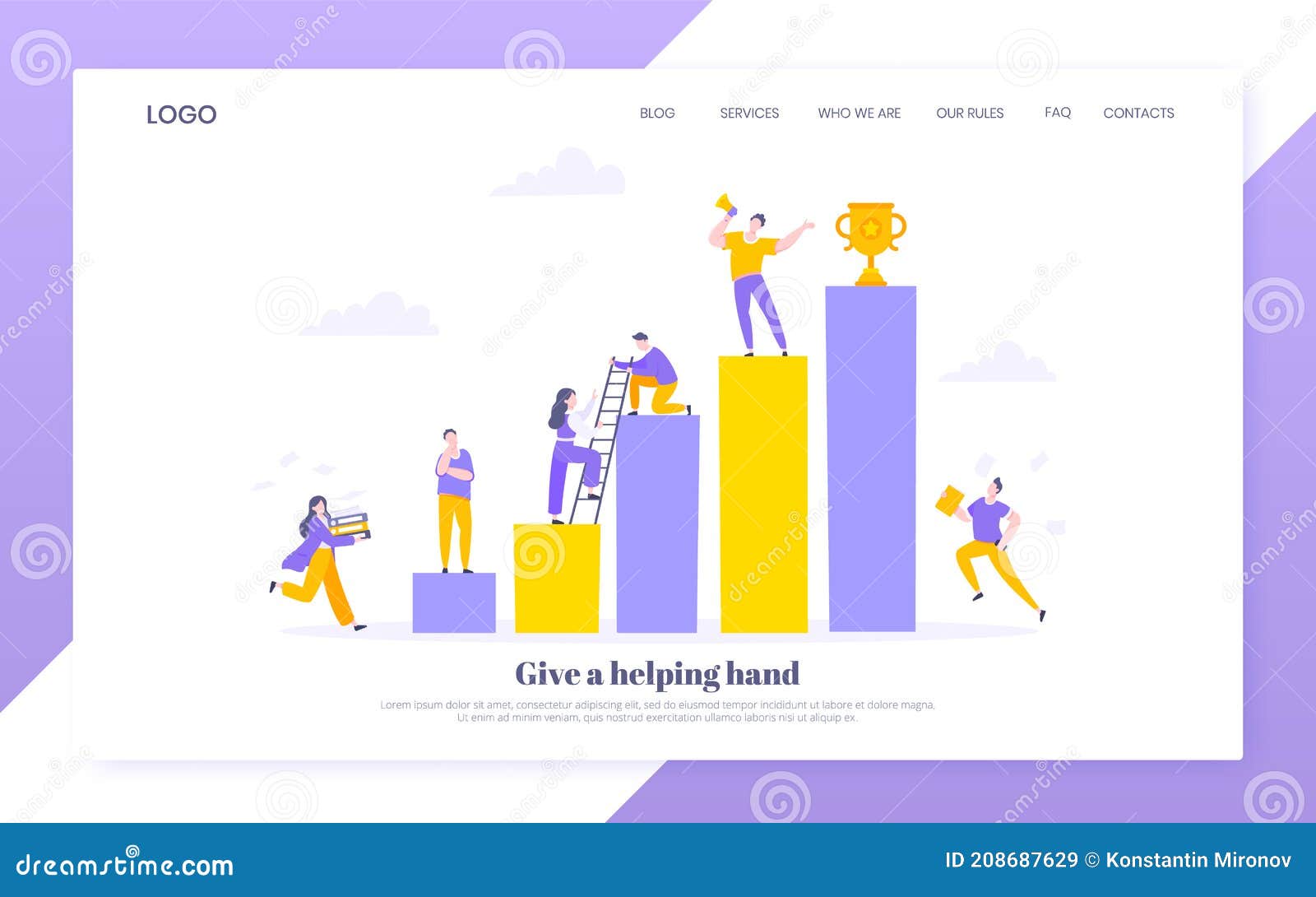 Career Climbing and Supporting with Giving a Helping Hand Business ...