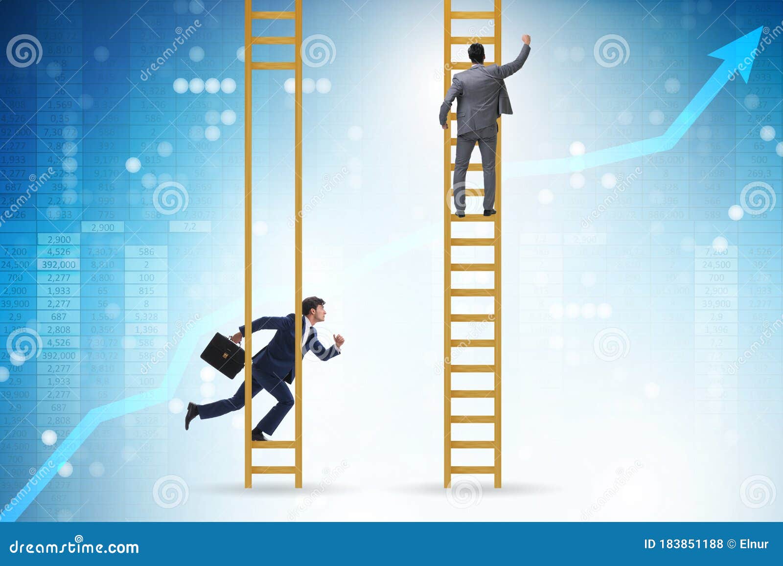 Career Competition in Business Environment Stock Photo - Image of ...