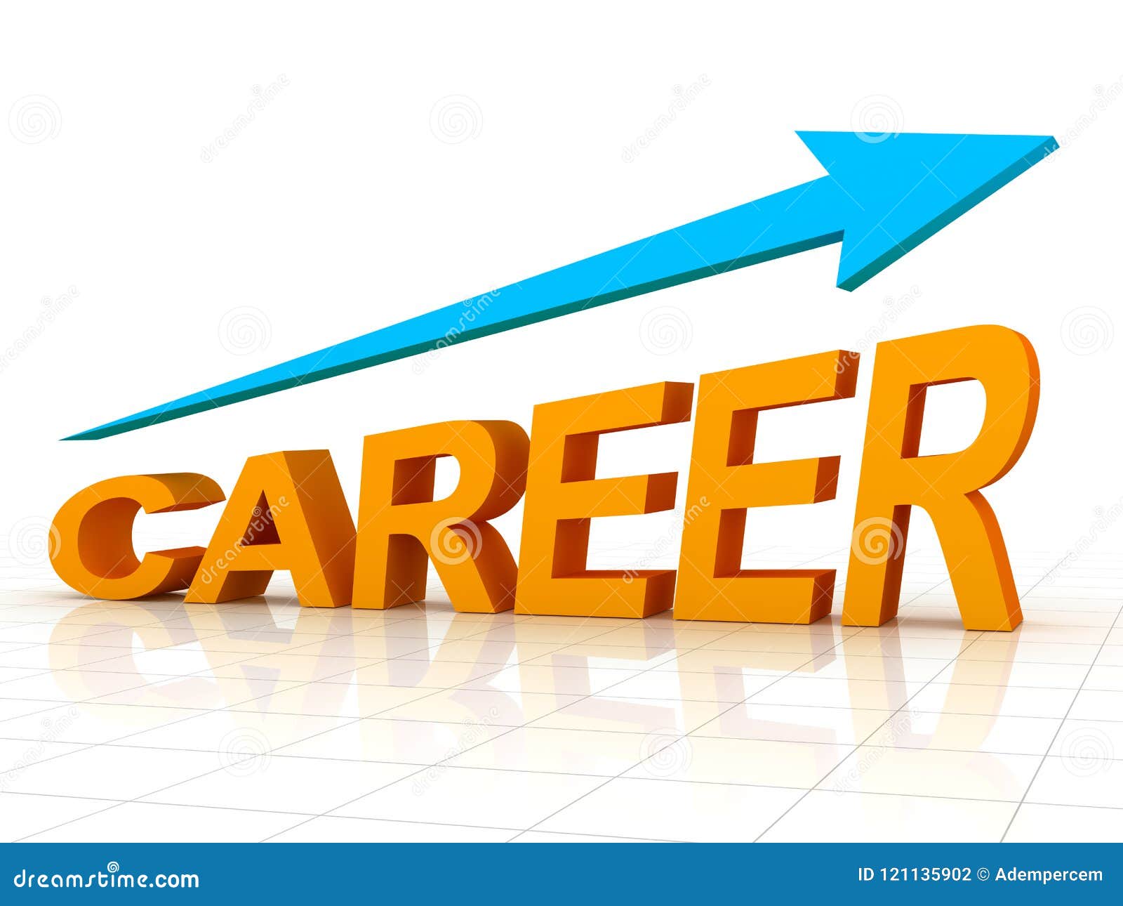 Career Concept with Arrow stock illustration. Illustration of success ...