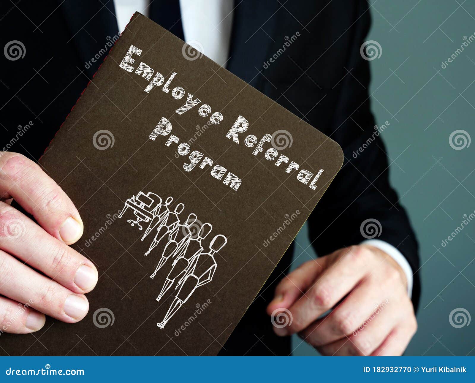 Career Concept about Employee Referral Program with Phrase on the Sheet ...