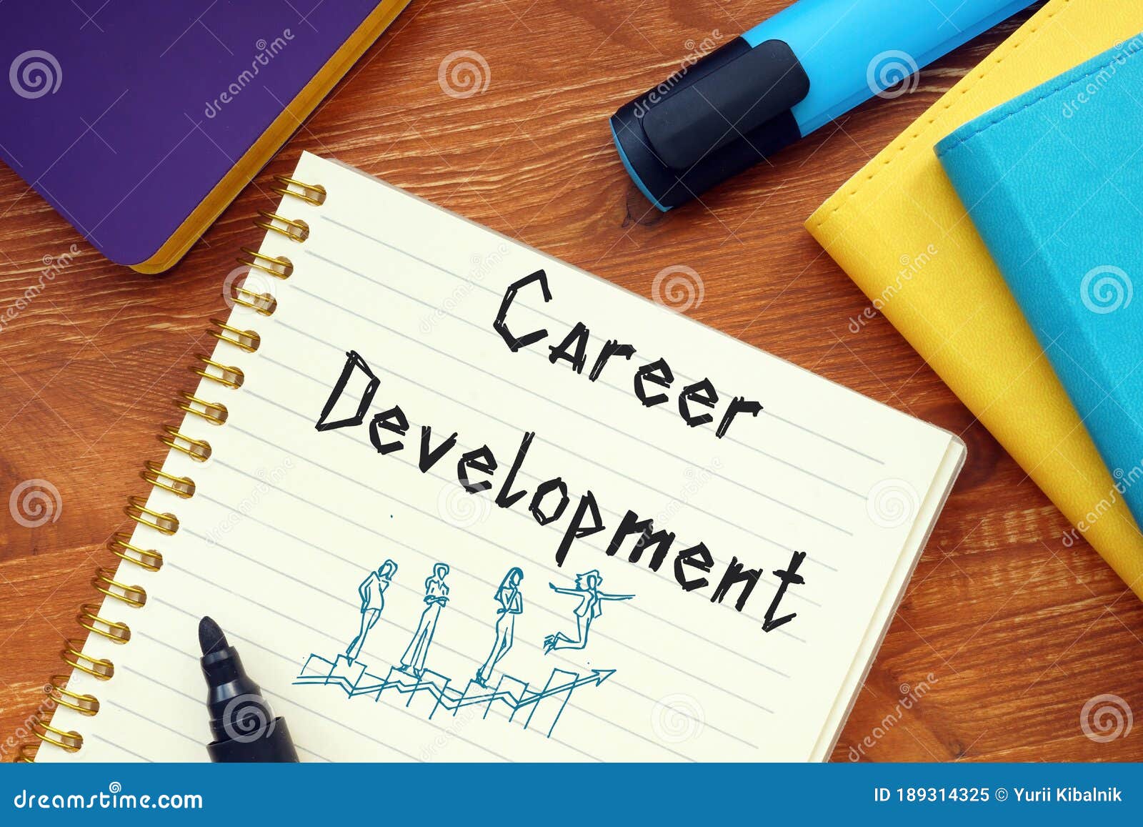 Career Concept Meaning Career Development with Sign on the Piece of ...