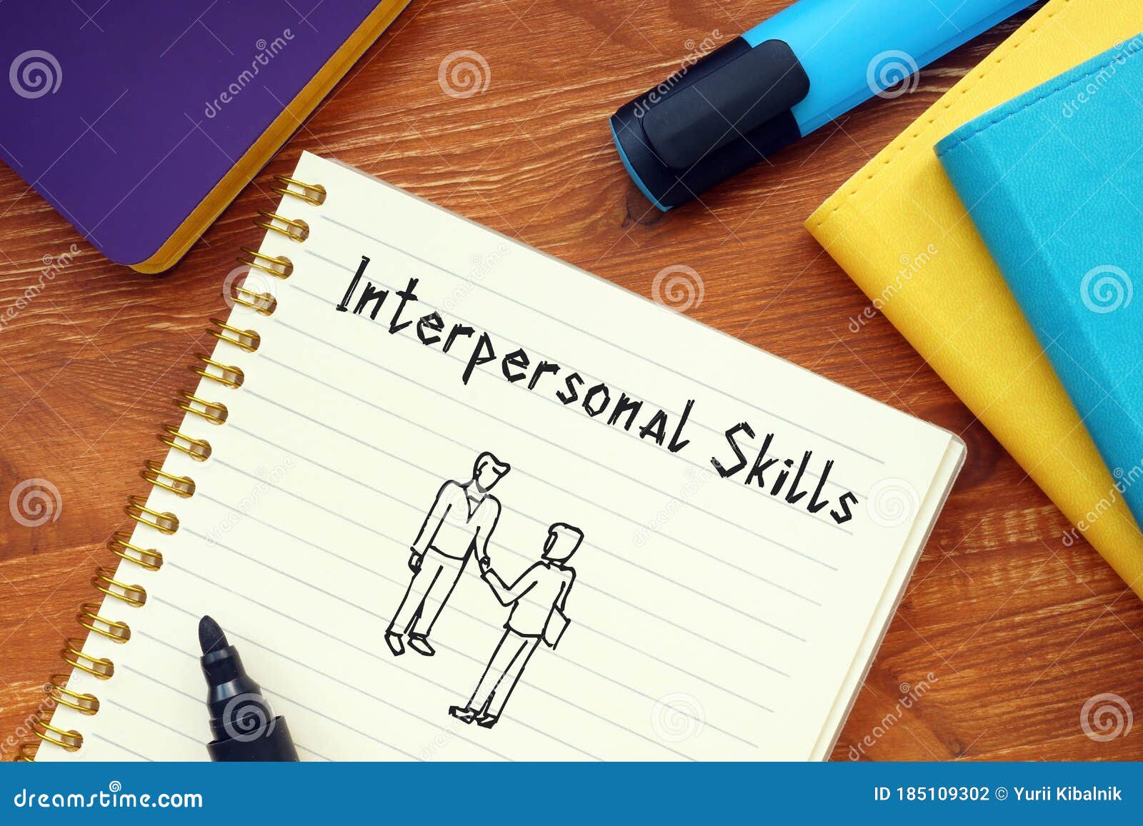 Career Concept Meaning Interpersonal Skills with Sign on the Sheet ...