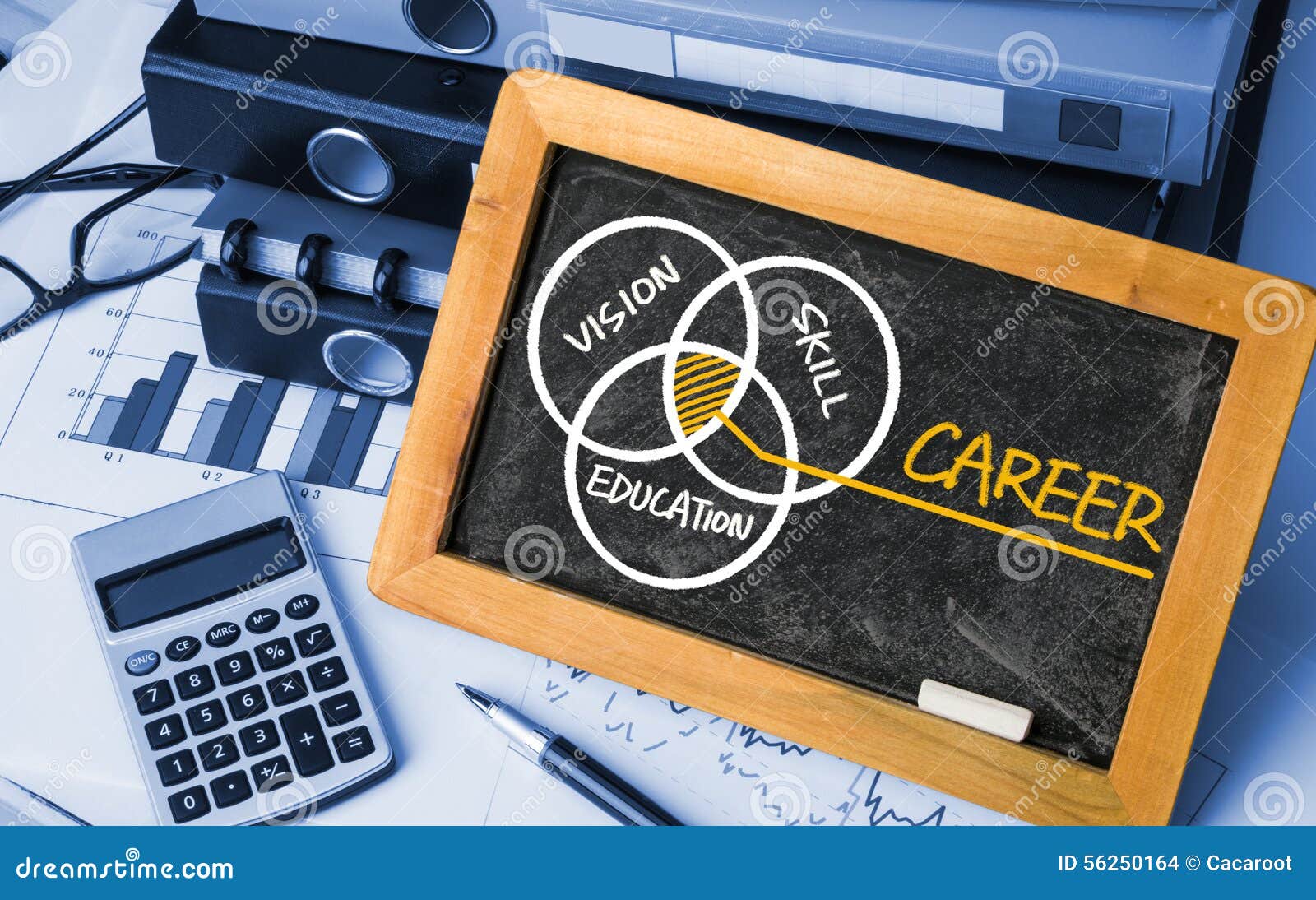 Career Concept:vision Skill Education Stock Photo - Image of growth, value: 56250164