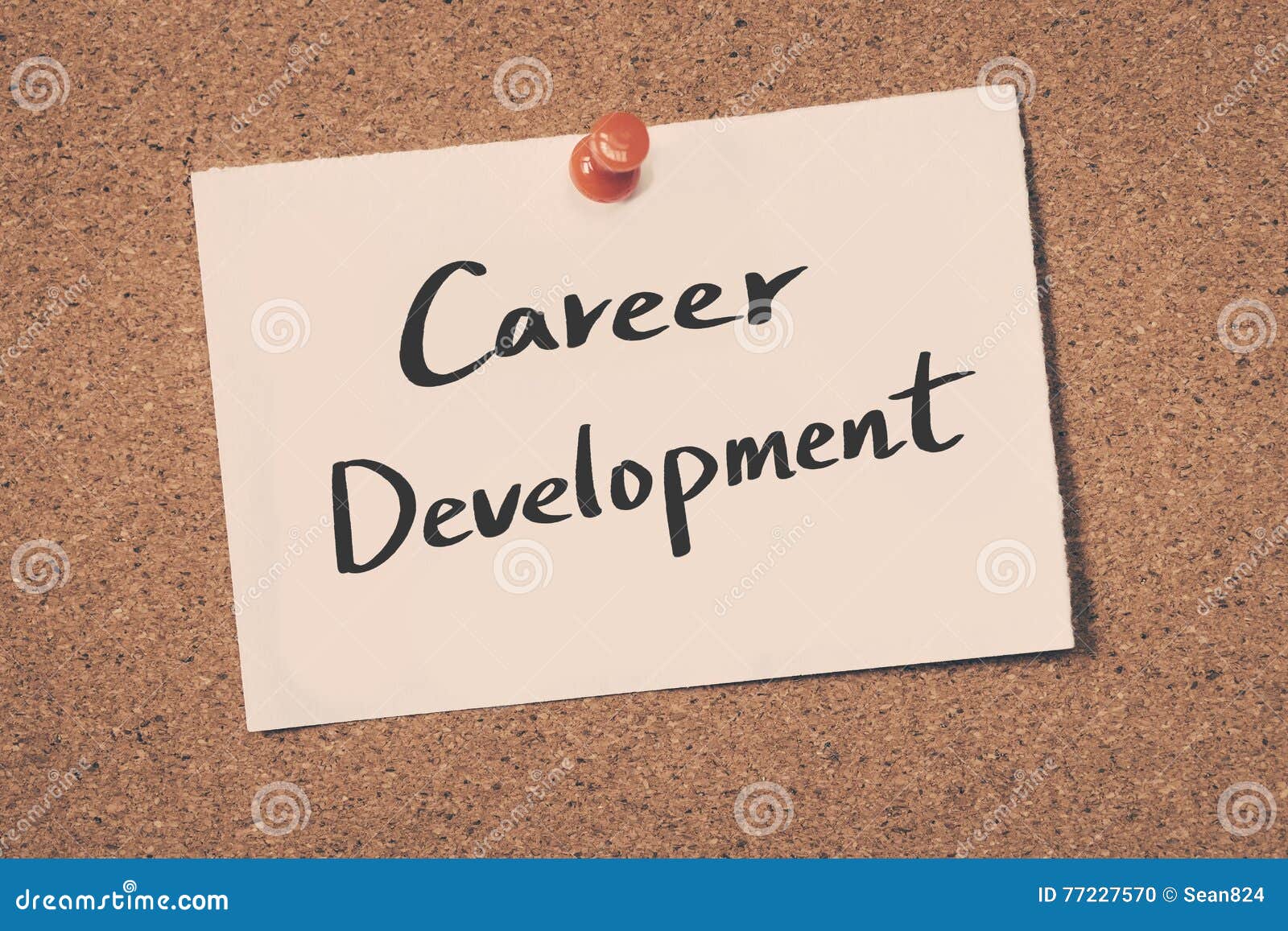 Career Development stock photo. Image of sign, cork, work - 77227570