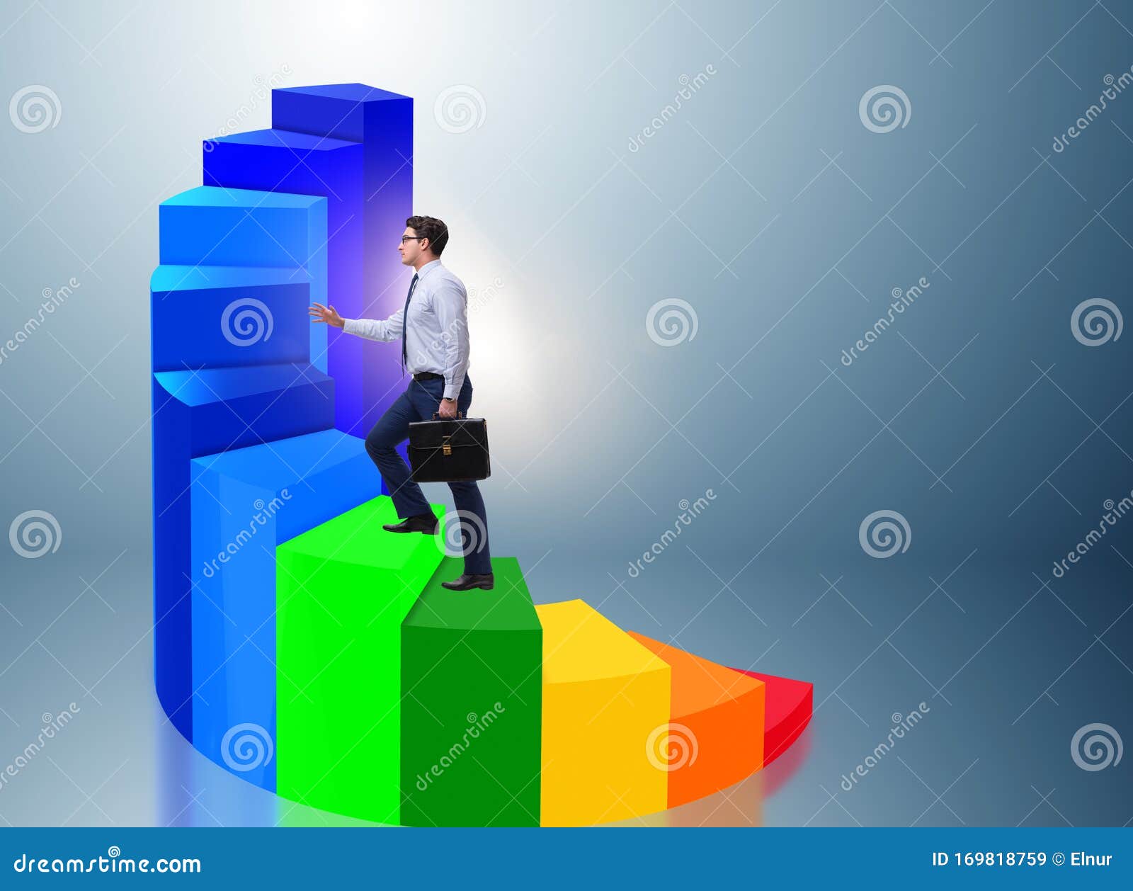 Career Development with Stairs in Business Concept Stock Image - Image ...