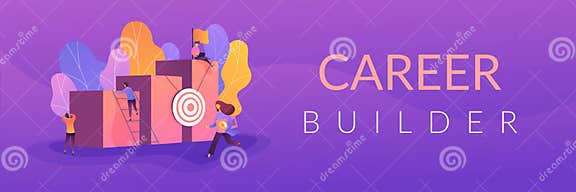 Career Development Web Banner Concept. Stock Vector - Illustration of ...