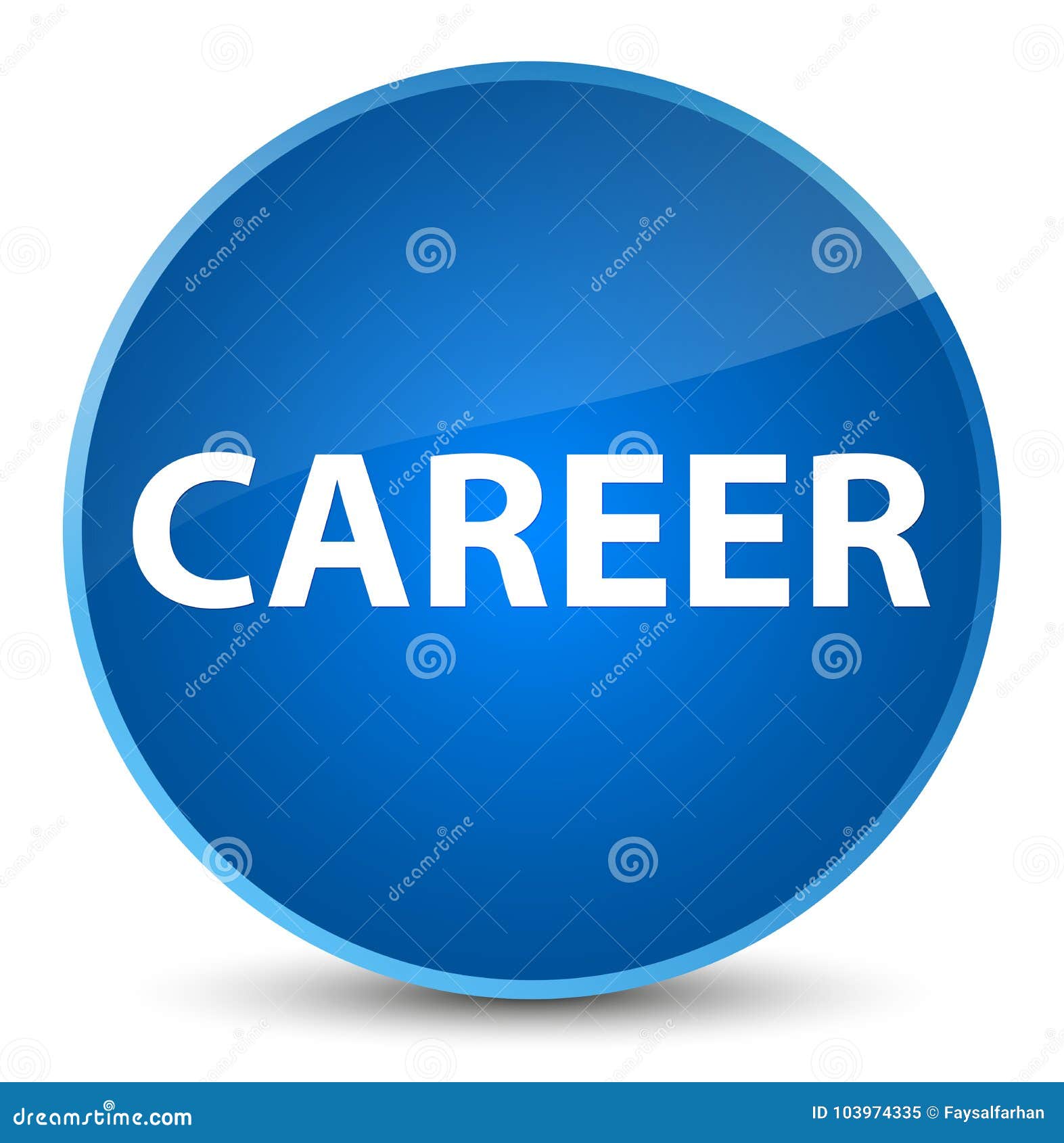 Career Elegant Blue Round Button Stock Illustration - Illustration of ...
