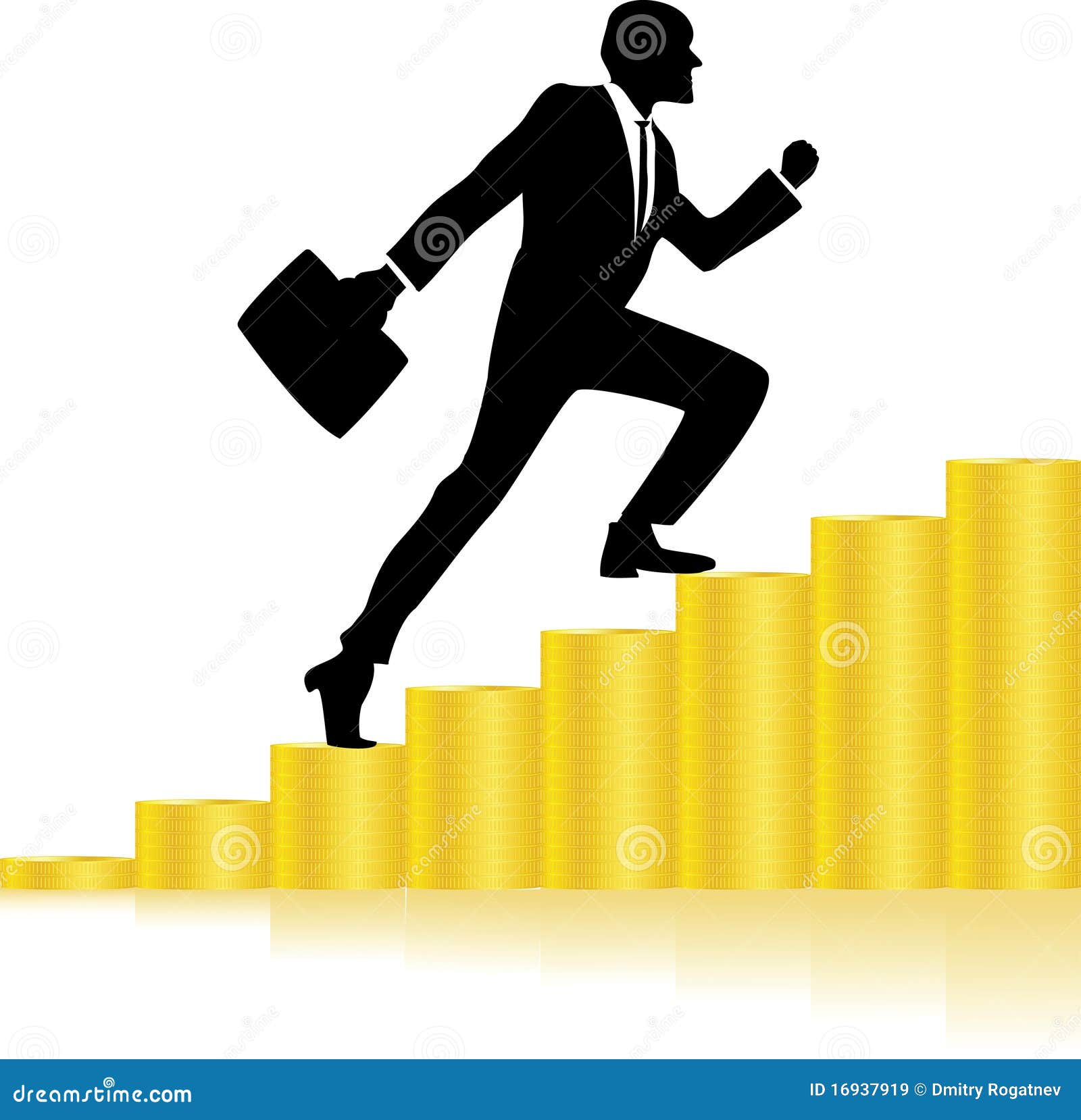 Career growth stock vector. Illustration of occupation - 16937919
