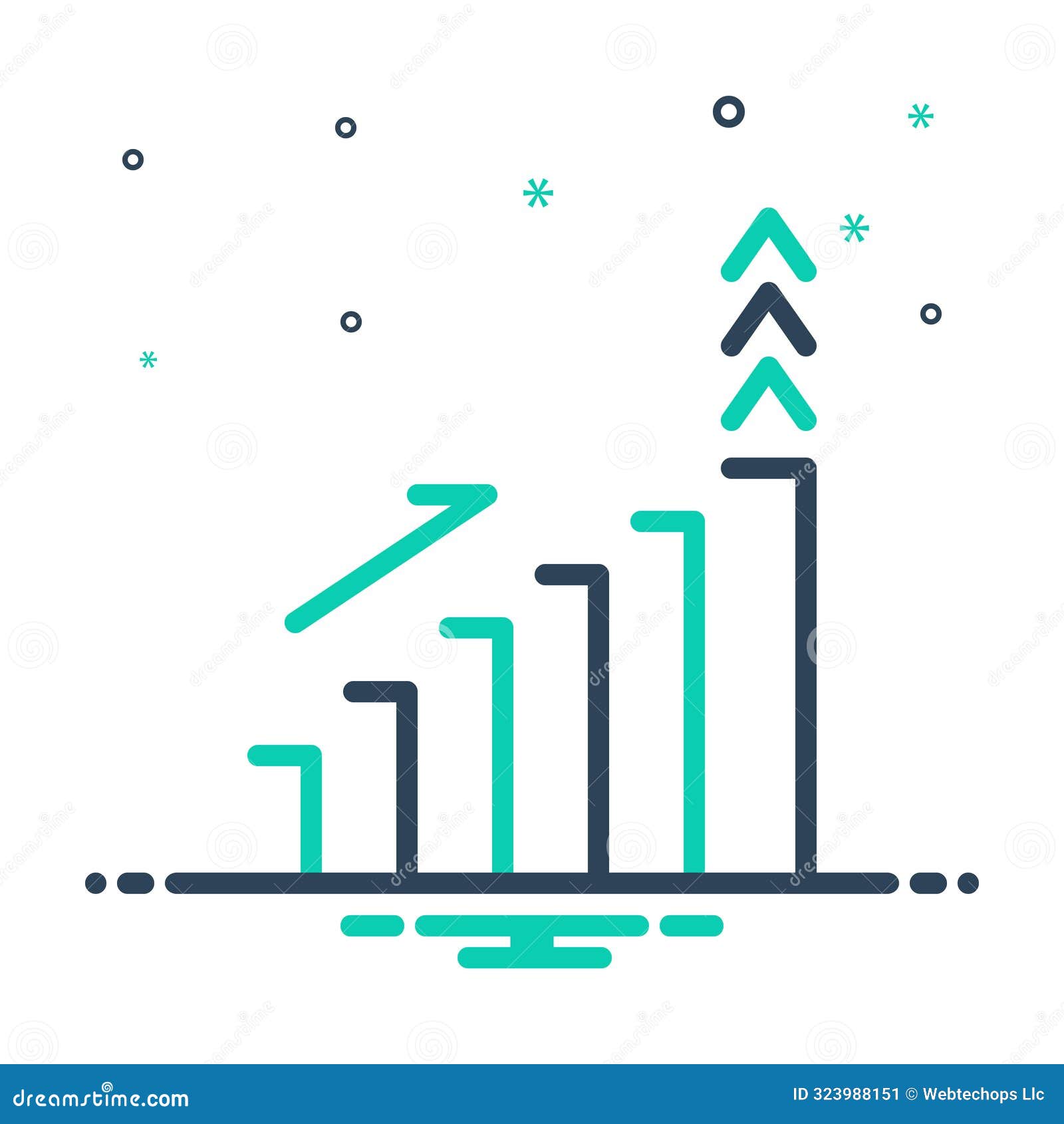 Mix Icon for Career, Livelihood and Success Stock Illustration ...