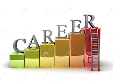 Career Ladder stock illustration. Illustration of white - 16632471