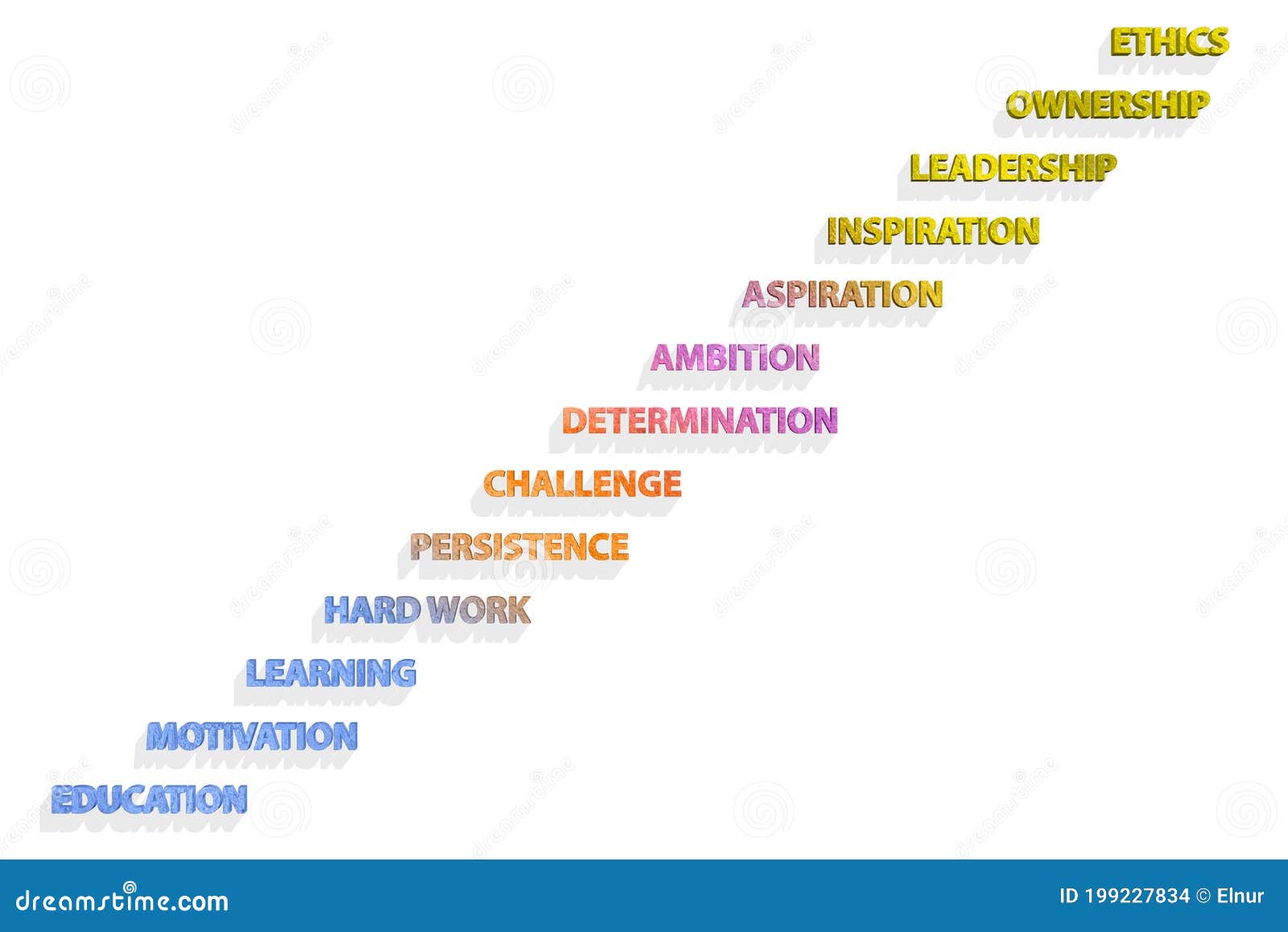 Career Ladder Concept with Key Success Factors Stock Illustration ... Career Ladder Concept with Key Success Factors Stock Illustration ...