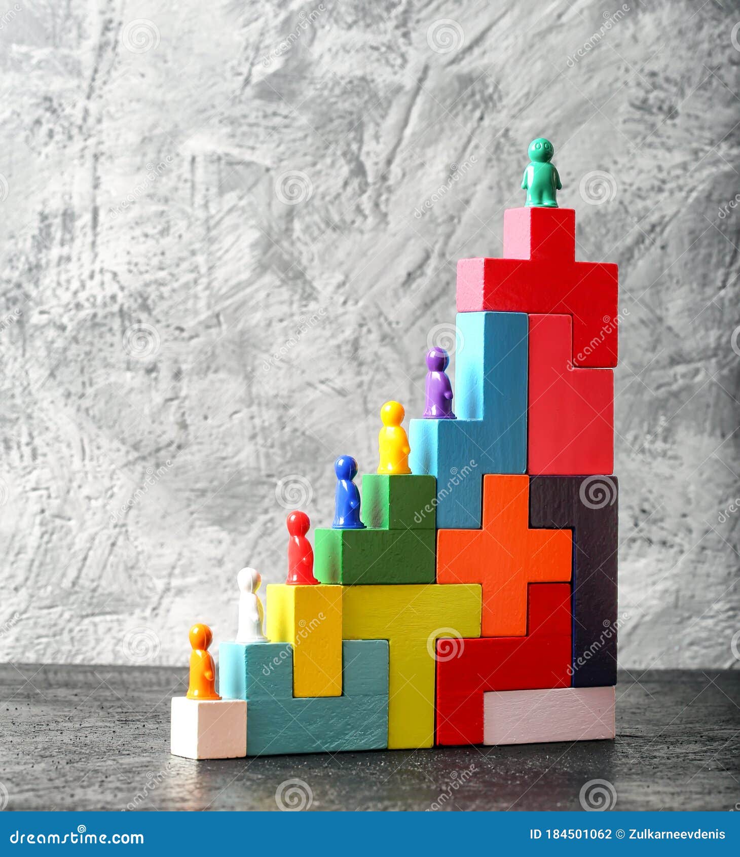 Career ladder with people stock photo. Image of collaboration - 184501062