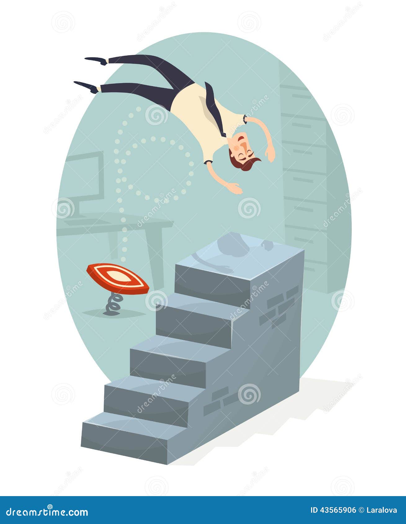 Career ladder stock vector. Illustration of concept, performance - 43565906