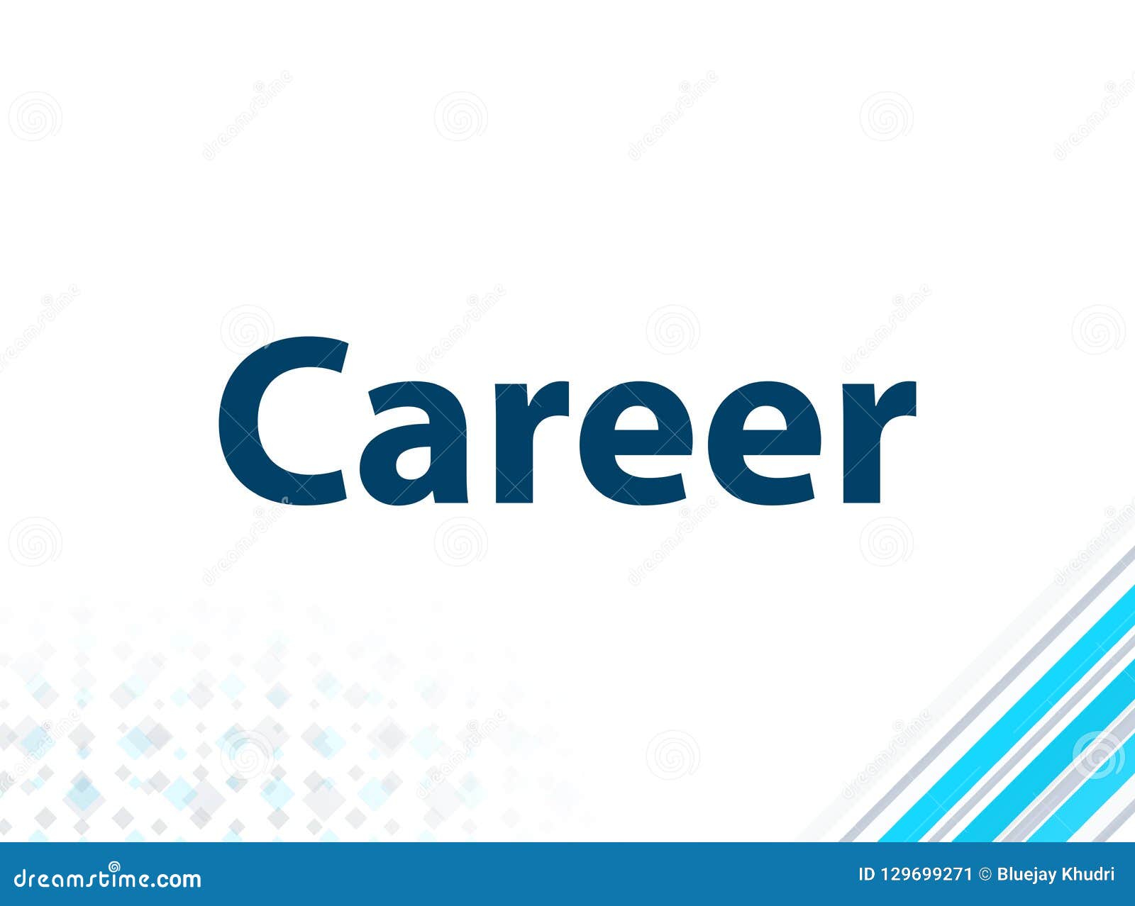 Career Modern Flat Design Blue Abstract Background Stock Illustration ...