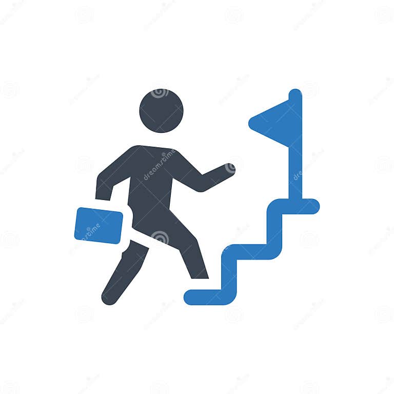 Career objective icon stock vector. Illustration of rock - 262613215