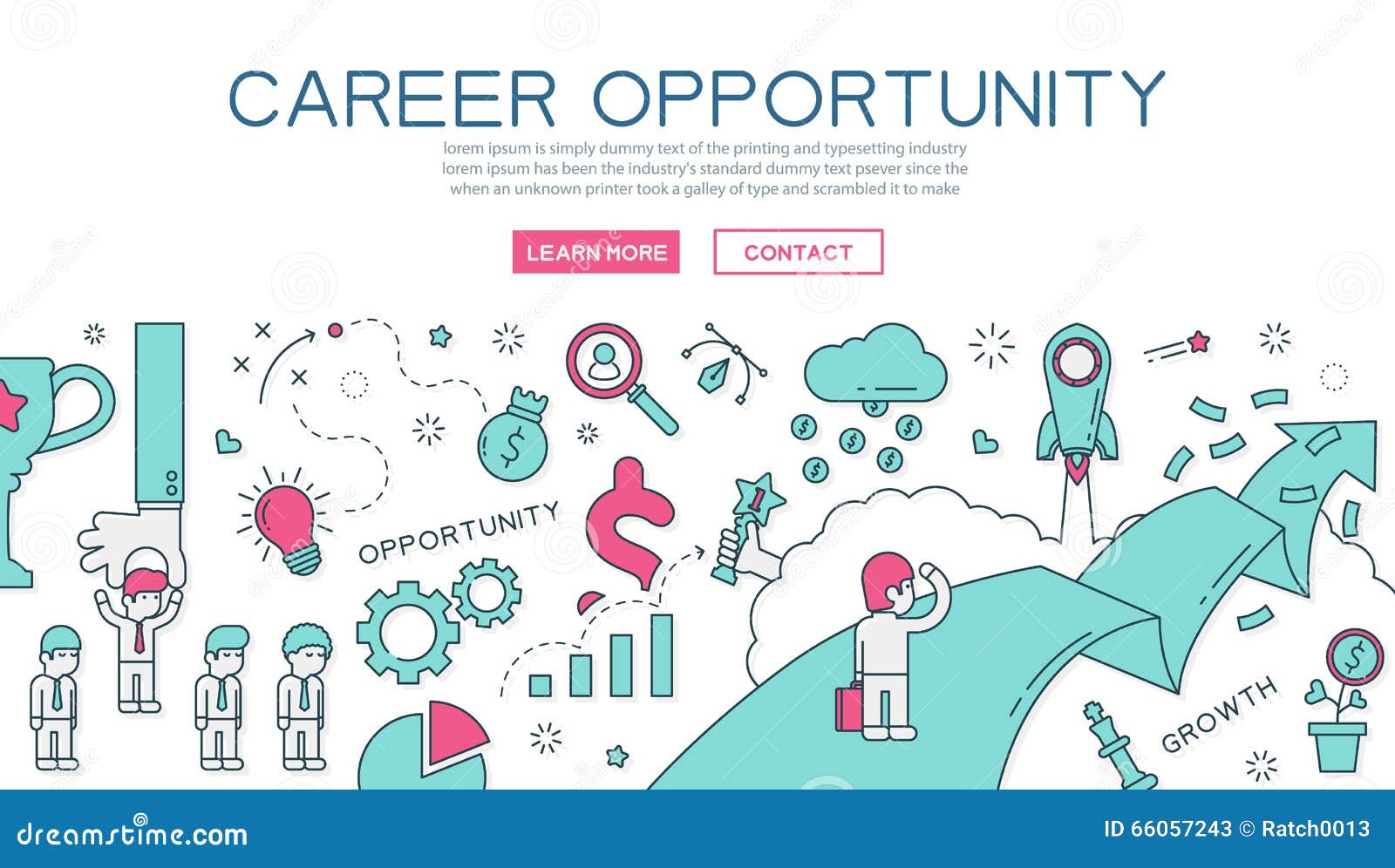 Career Opportunity for Website Banner and Landing Page Stock Vector ... Career Opportunity for Website Banner and Landing Page Stock Vector ...