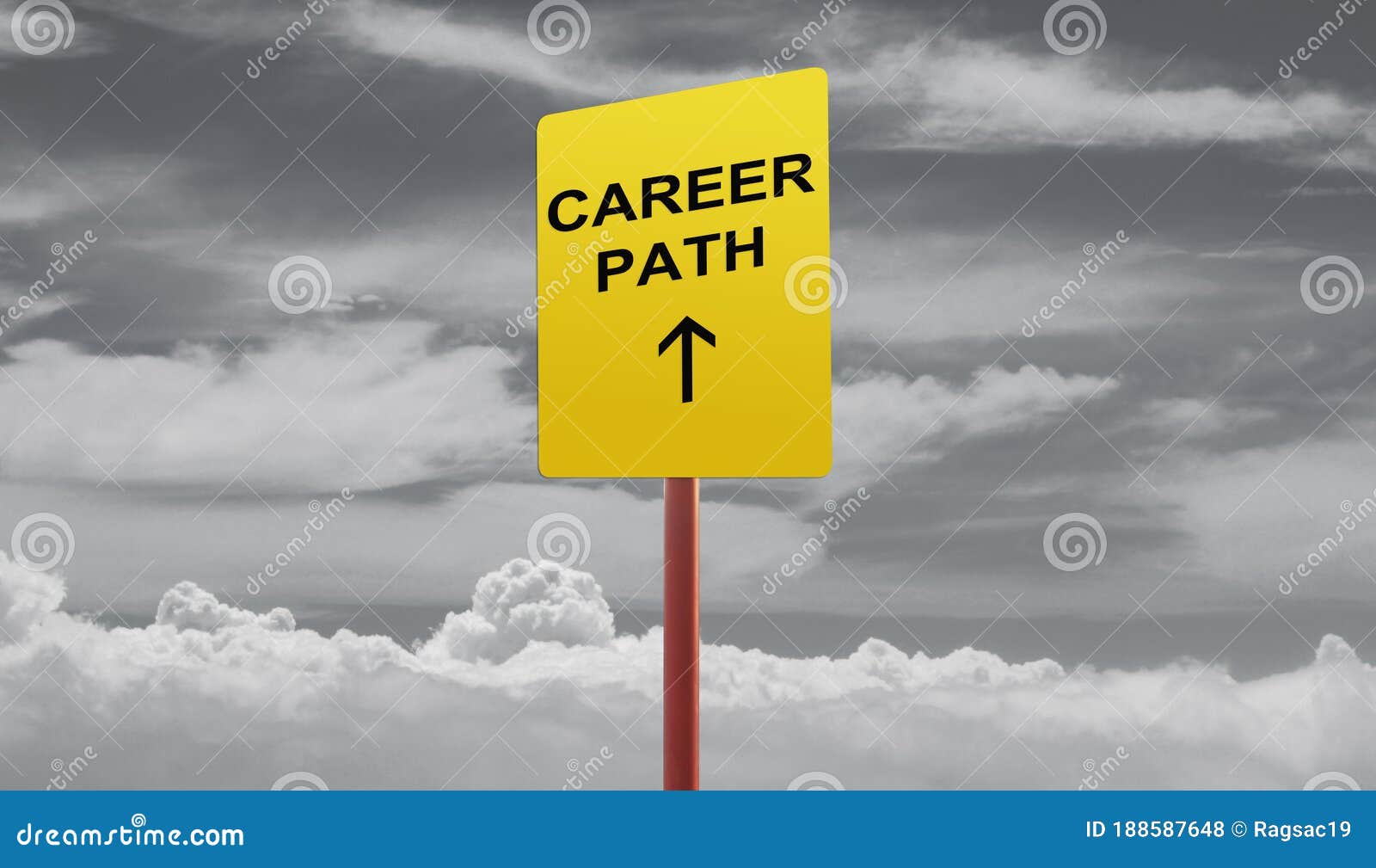Career Path with Arrow Symbol Stock Photo - Image of bright, background ...