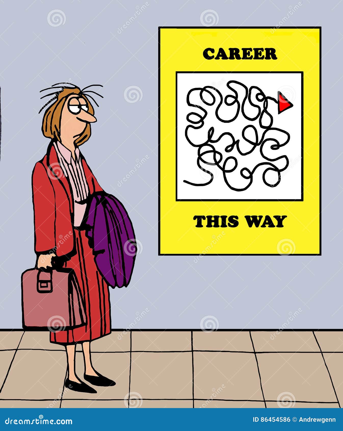 Career Path Road To Success, Begin Or Start New Job Or Career ...
