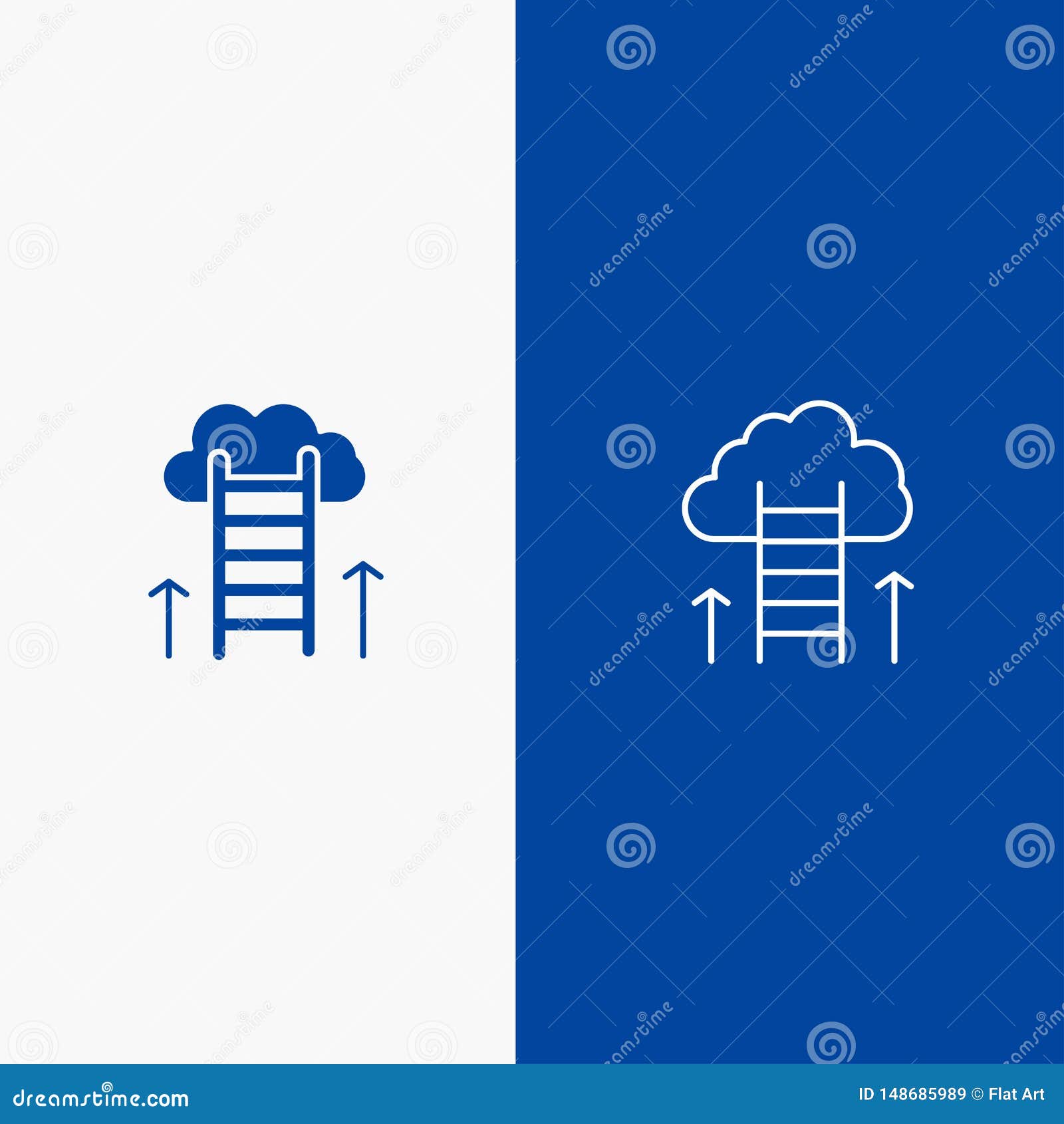 Career Path, Career, Dream, Success, Focus Line and Glyph Solid Icon ...