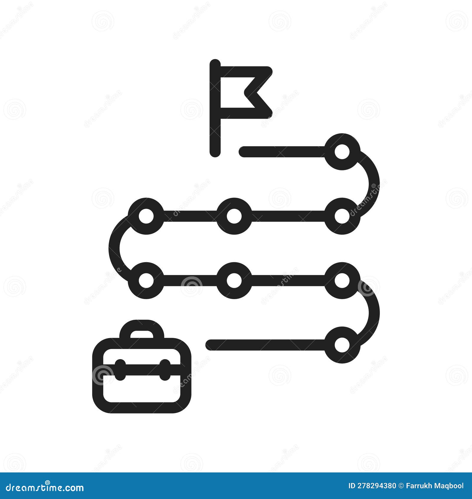 Career Path Icon Vector Image. Stock Vector - Illustration of concept ...