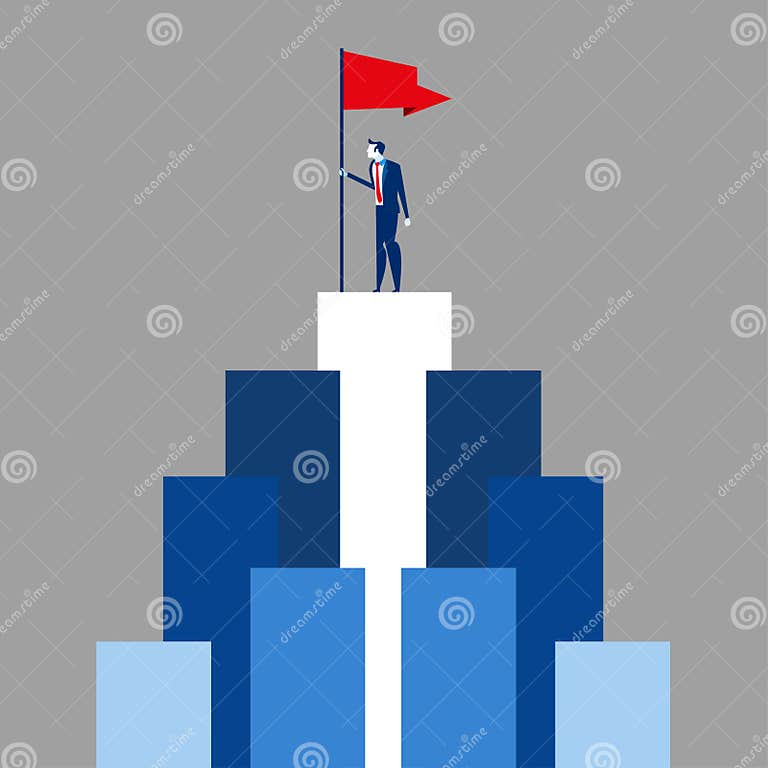 Career Progression. Career Leader. Progress. Vector Illustration Stock ...