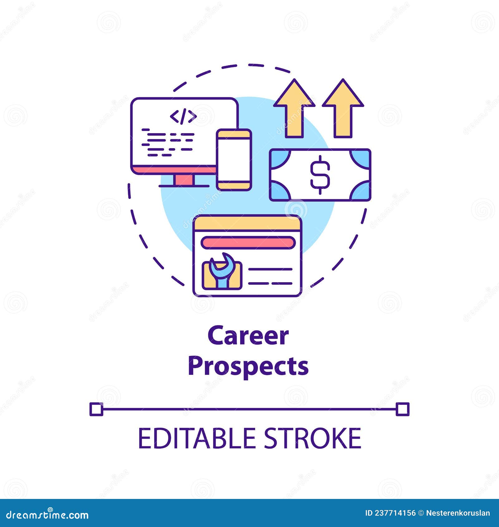 Career Prospects Concept Icon Stock Vector - Illustration of idea ...